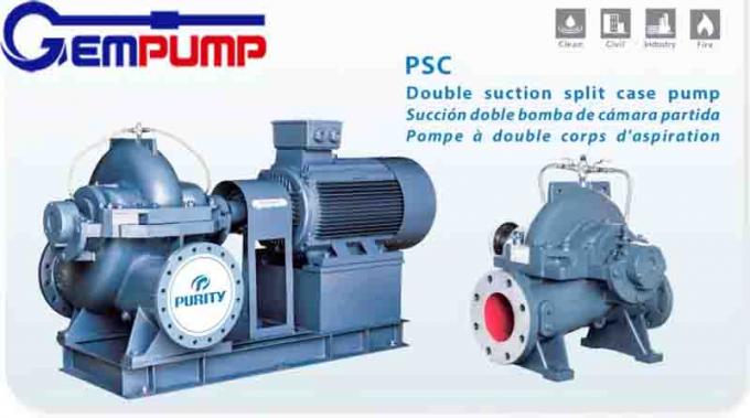 Single Stage Horizontal Split Case Pump 2.5Mpa Double Volute ...
